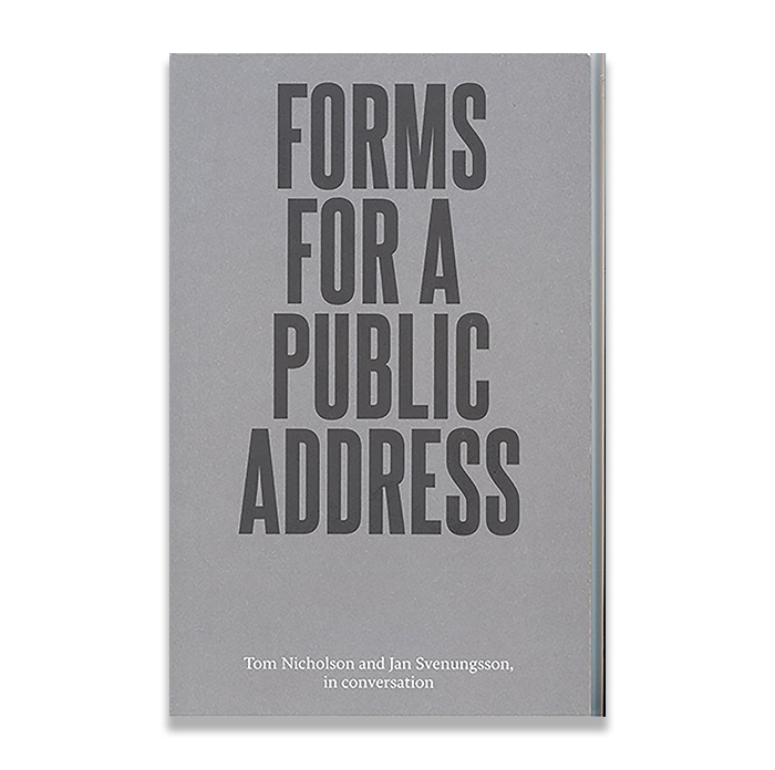 Forms for a Public Address | Institute of Modern Art