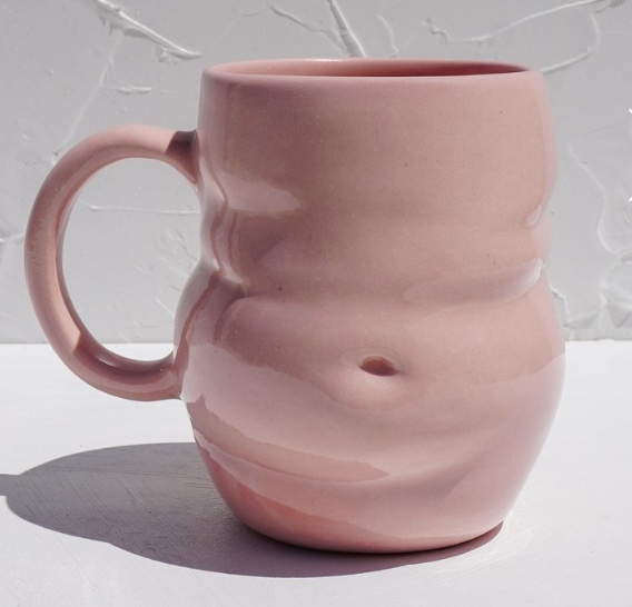 Big Belly Mug Pink by Voluptuary Ceramics | Institute of Modern Art